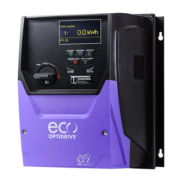 Invertek Optidrive Eco IP66 2.2kW 230V 1ph Fan/Pump AC Inverter Drive ...