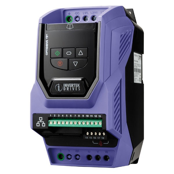 Invertek Optidrive P2 IP20 4kW 400V 3ph - AC Inverter Drive, DBr, STO ...