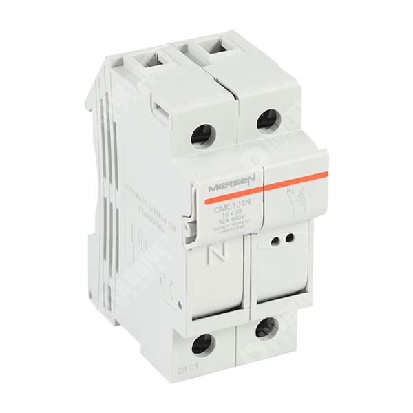 Mersen (Ferraz) - CMC101N 32A 10mm x 38mm Fuse Holder + N Link - Fuse ...
