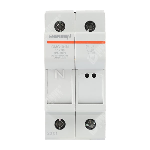 Mersen (Ferraz) - CMC101N 32A 10mm x 38mm Fuse Holder + N Link - Fuse ...
