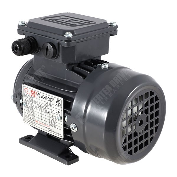 TEC IE2 0.12kW Aluminium Three Phase Motor 230V/400V 2 Pole 56 Frame B34 - AC Motors (Three Phase)