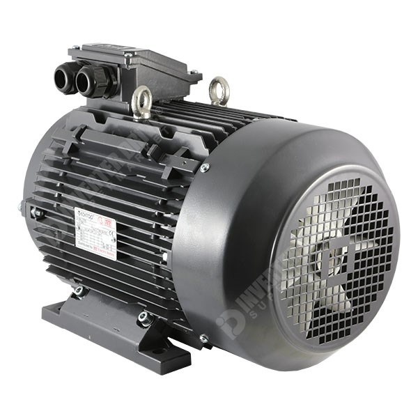 TEC IE3 7.5kW Aluminium Three Phase Motor 400V 4 Pole 132M Frame B3 - AC Motors (Three Phase)